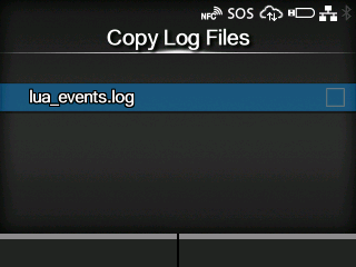[Copy Log Files] (SOS users only)