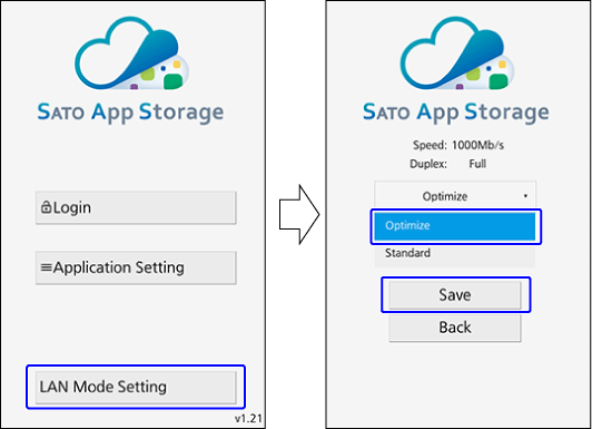 Enabling SATO App Storage